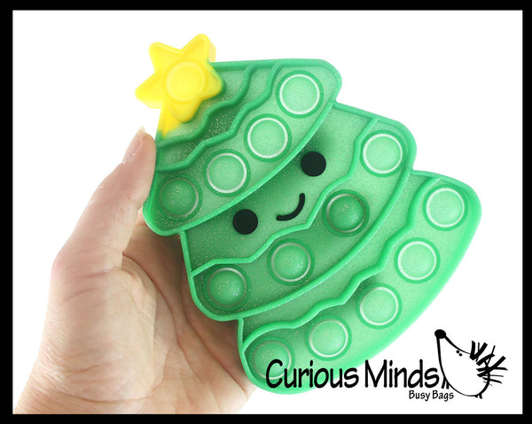 Cute Christmas Tree Festive Bubble Popper Fidget Toy - Fun Party Favor ...