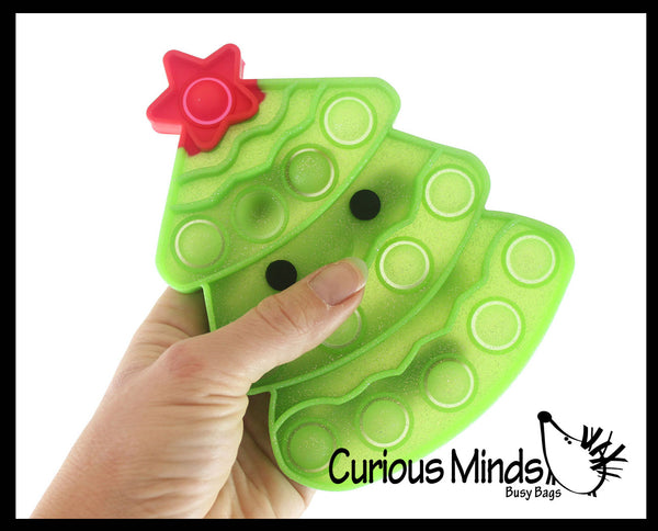 Cute Christmas Tree Festive Bubble Popper Fidget Toy - Fun Party Favor ...
