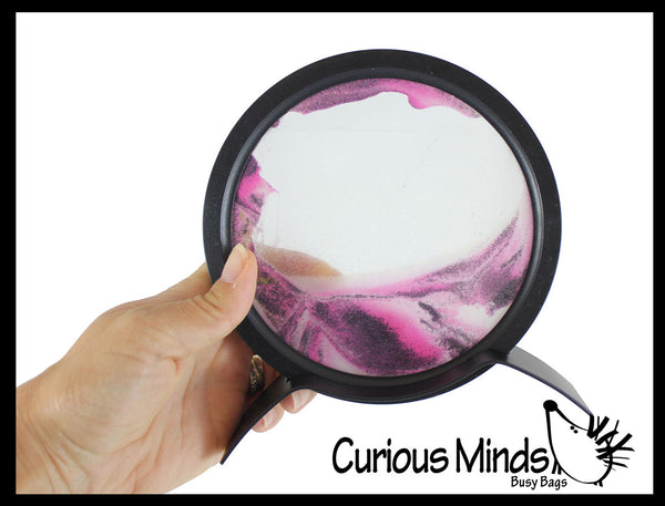 Circle Sand Landscapes - Moving Sand- Soothing Desk Sensory, Stress, F ...