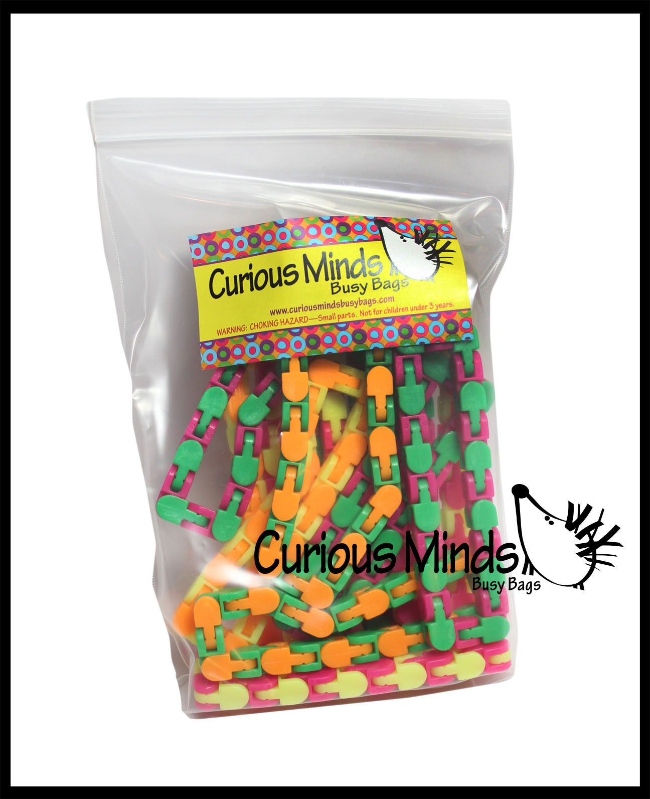 Click And Snap Fidget Toy - Chain Track - Bend and Twist In Wacky Craz ...