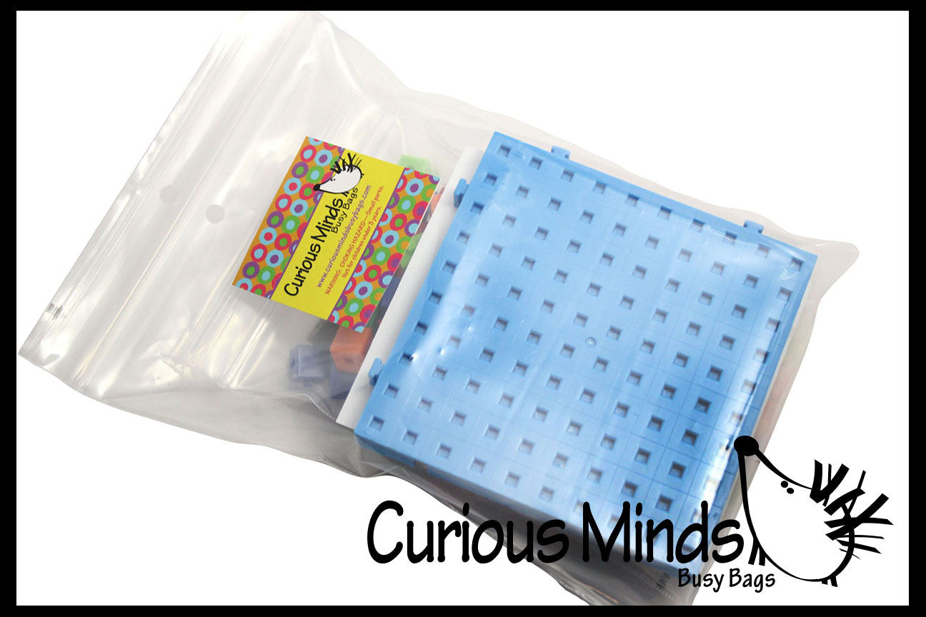 Snap Block - Interlocking Cubes and Building Base - Constructive Build ...