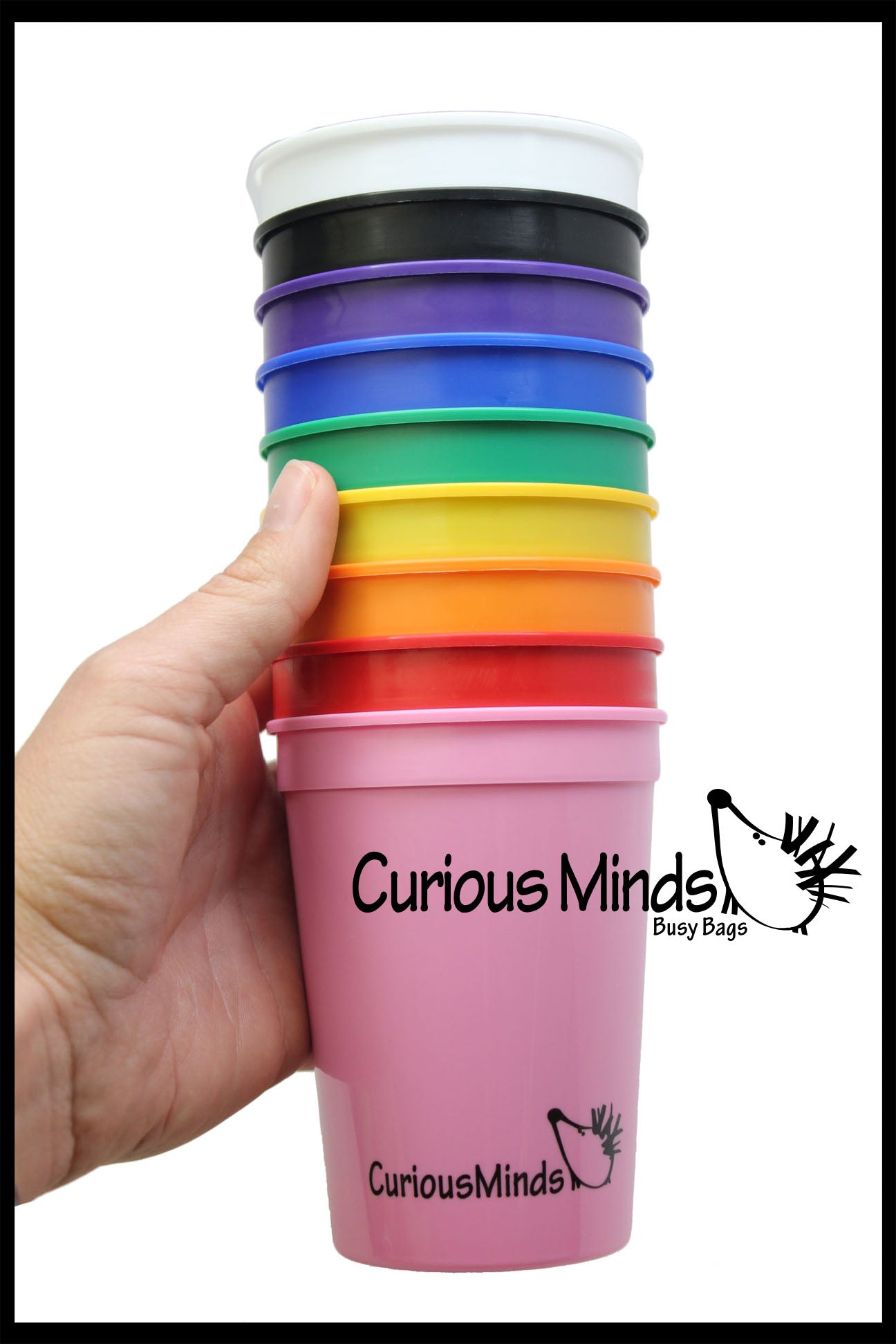 Color Sorting Cups with Tong | Curious Minds Busy Bags