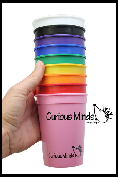 Color Sorting Cups with Tong | Curious Minds Busy Bags