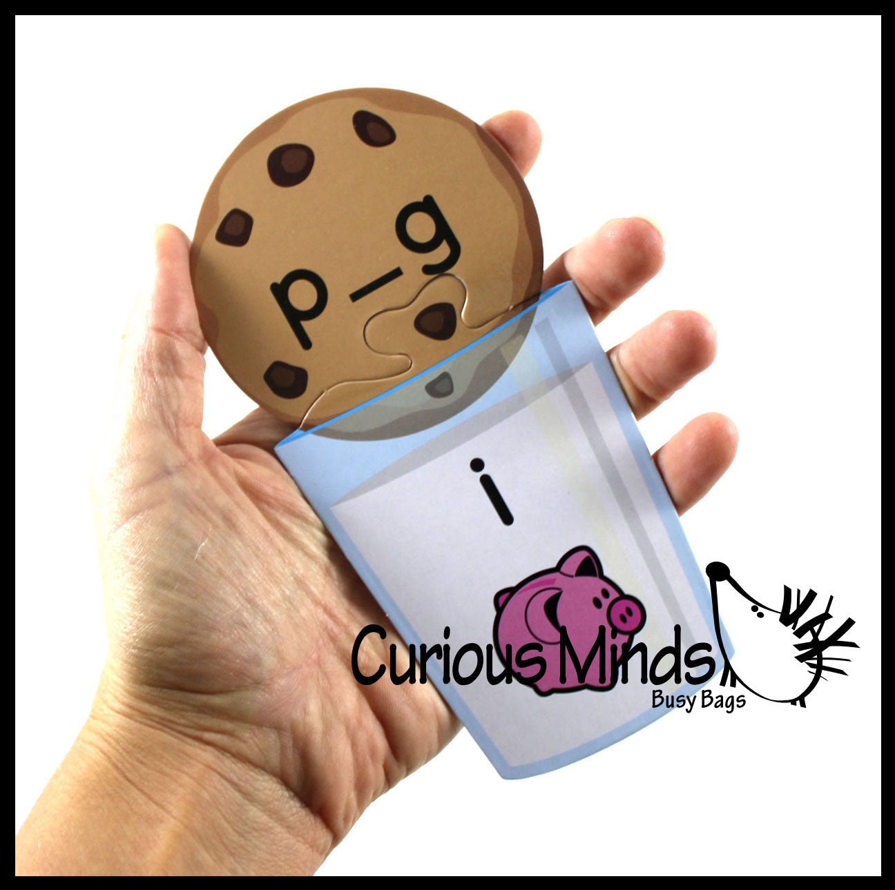 LAST CHANCE - LIMITED STOCK - SALE -Short Vowel Cookies and Milk Puzzl ...