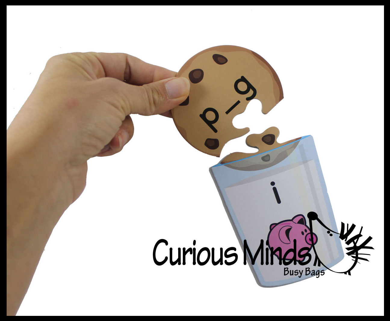 LAST CHANCE - LIMITED STOCK - SALE -Short Vowel Cookies and Milk Puzzl ...