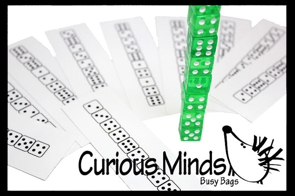 PDF DOWNLOAD - Dice Patterns - Number Learning Activity / Puzzle ...