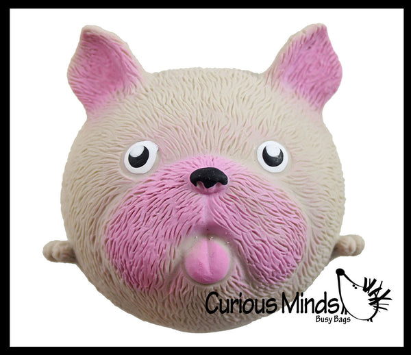 Cute Dog Soft Fluff Doh - Filled Squeeze Stress Balls - Sensory, Stres ...