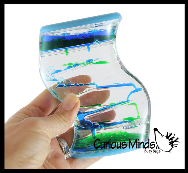 Double Dual Liquid Dripping Timer - Calm Down Jar - Soothing and Calmi ...