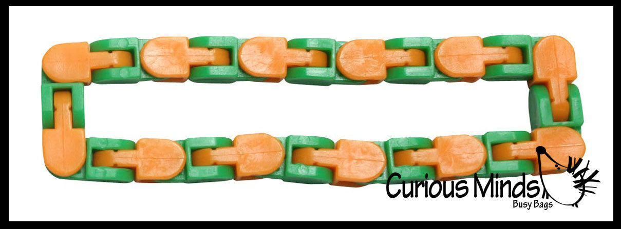 Click And Snap Fidget Toy - Chain Track - Bend and Twist In Wacky Craz ...