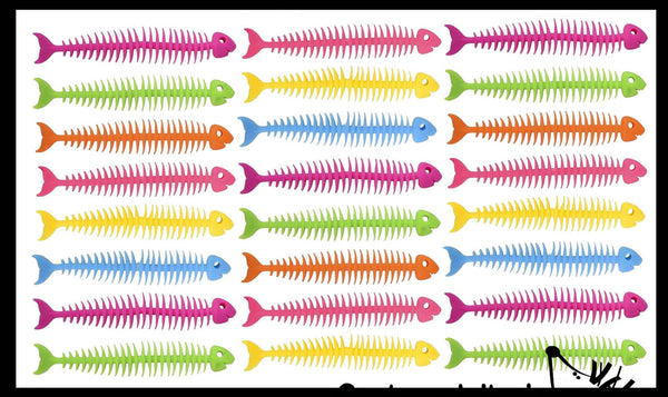Stretchy Fishbone Animal Puffer Stretchy Noodle Toys - Fun Long Stretc ...