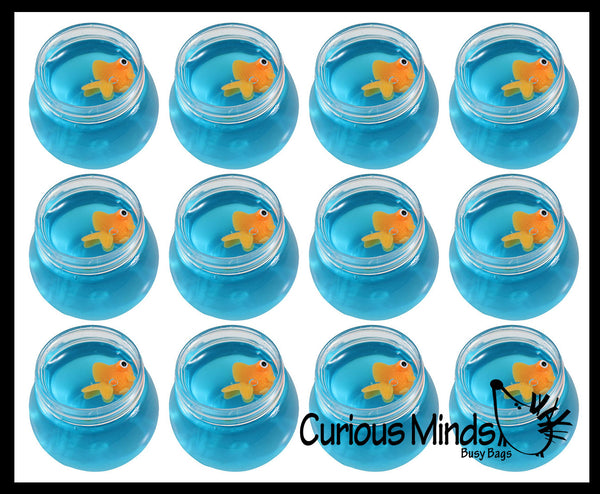 LAST CHANCE - LIMITED STOCK - Goldfish Slime Bowl - Blue Slime with Mi ...