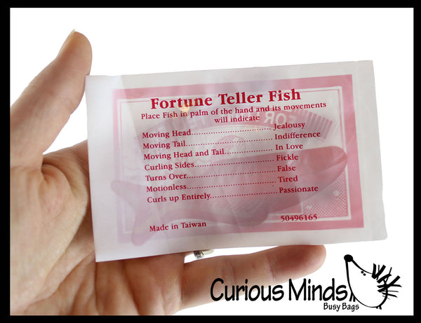 Fortune Magic Fish - Mood Ring Like Toy- Love Meter - Fortune Telling ...