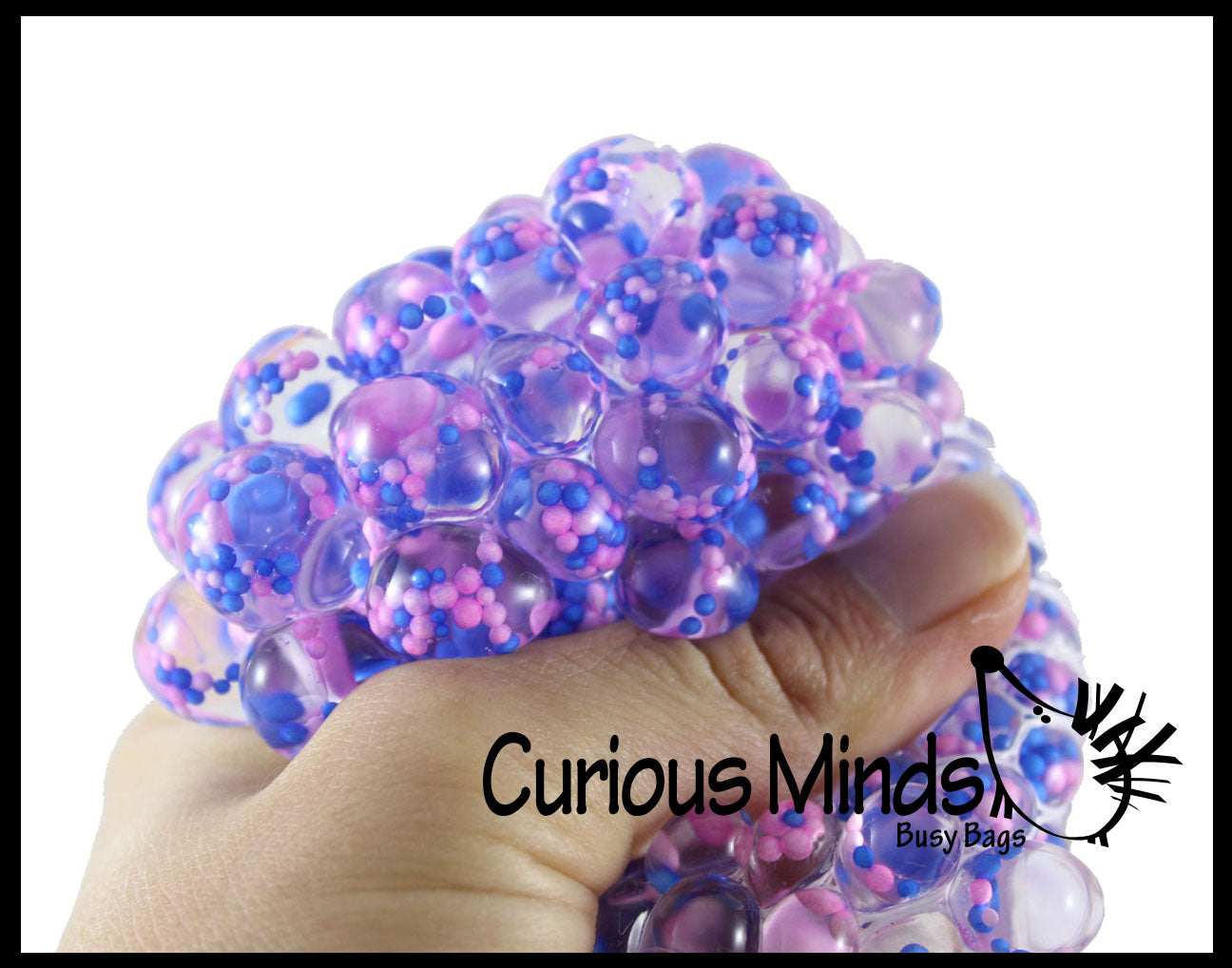 BULK - WHOLESALE - SALE - Confetti Gel Filled Mesh Net Blob Ball - Squ ...