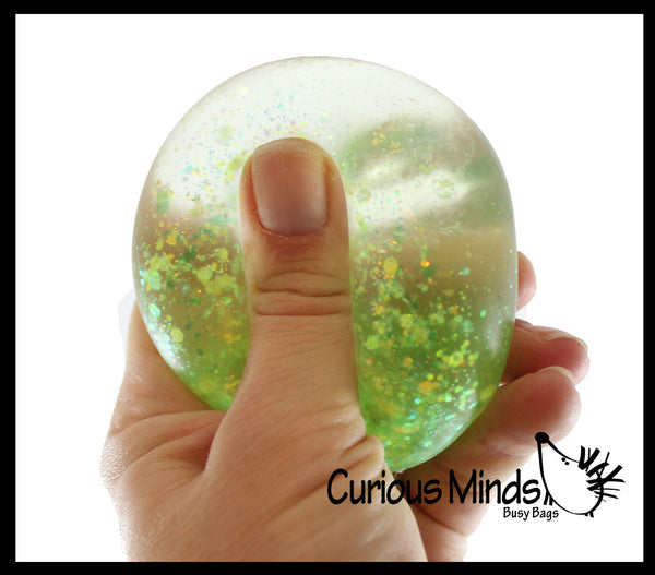 Glitter Sugar Ball - Glittery Shimmer Thick Glue/Gel Stretch Ball -Syr ...