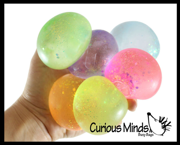 Glitter Sugar Ball - Glittery Shimmer Thick Glue/Gel Stretch Ball -Syr ...