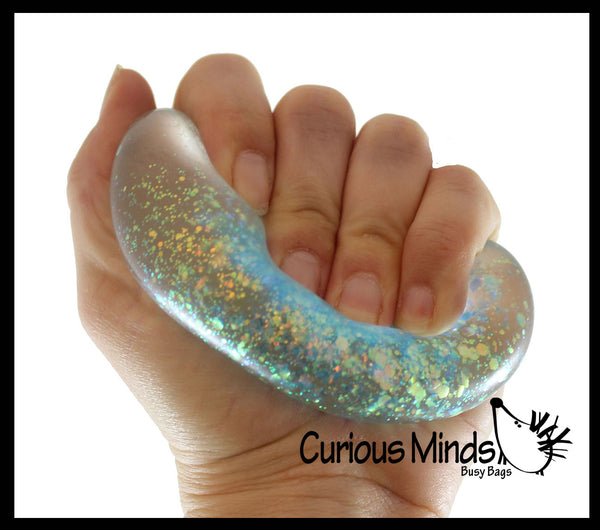 Glitter Sugar Ball - Glittery Shimmer Thick Glue/Gel Stretch Ball -Syr ...