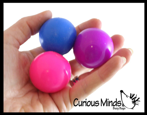 Small 1.5" Neon Soft Doh Filled Stress Ball - Ceiling Sticky Glob Ball ...