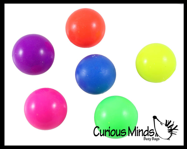 Small 1.5" Neon Soft Doh Filled Stress Ball - Ceiling Sticky Glob Ball ...
