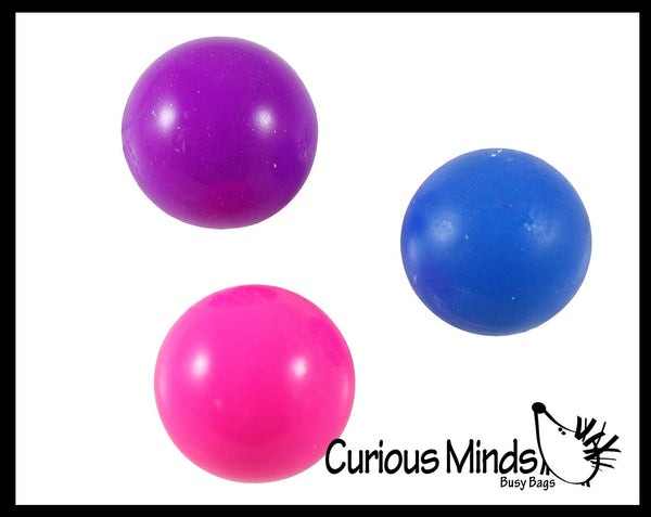 Small 1.5" Neon Soft Doh Filled Stress Ball - Ceiling Sticky Glob Ball ...