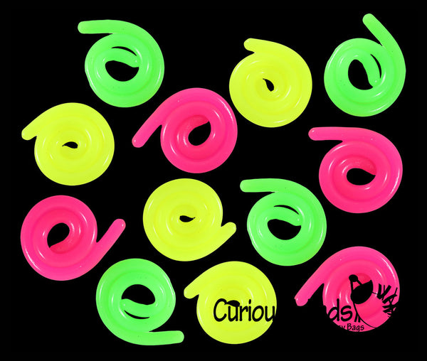 Glow in the Dark Stretch String Fidget Toy- Worm Noodle Strings Fidget ...
