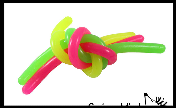 Glow in the Dark Stretch String Fidget Toy- Worm Noodle Strings Fidget ...