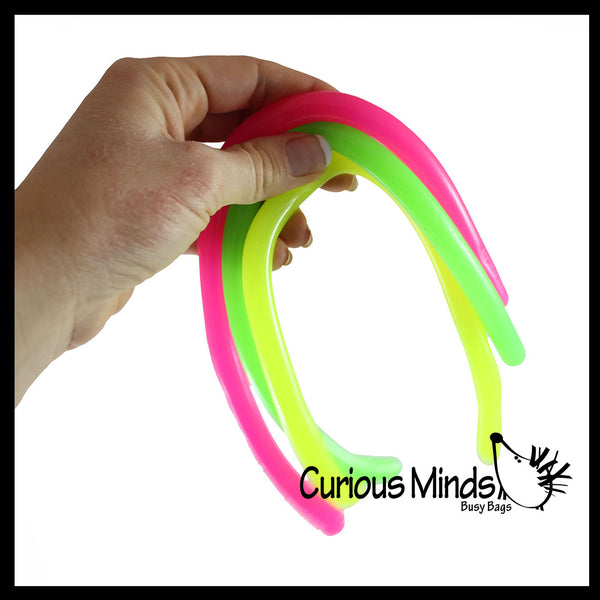 Glow in the Dark Stretch String Fidget Toy- Worm Noodle Strings Fidget ...