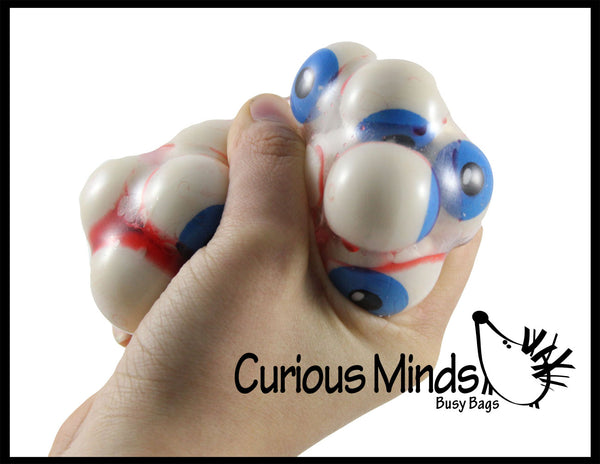 Gross Eyeball Filled Squishy Sticky Stress Ball - Body Parts - Anatomy ...