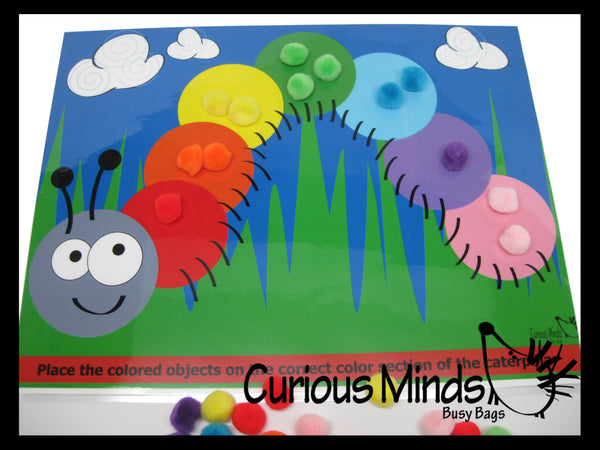 PDF DOWNLOAD - You Print- Color Sort Caterpillar Activity Page ...