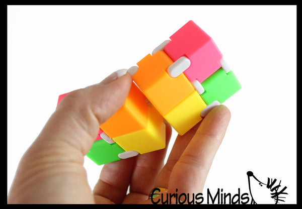Infinity Cube - Magic Endless Folding Fidget Toy - Flip Over and Over ...