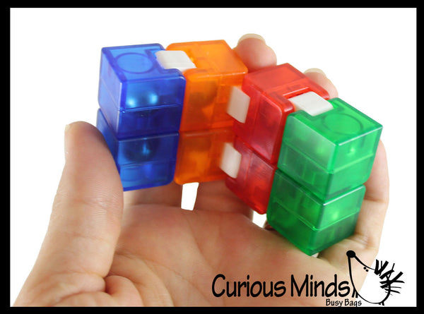 Heavy Infinity Cube - Magic Endless Folding Fidget Toy - Flip Over and ...