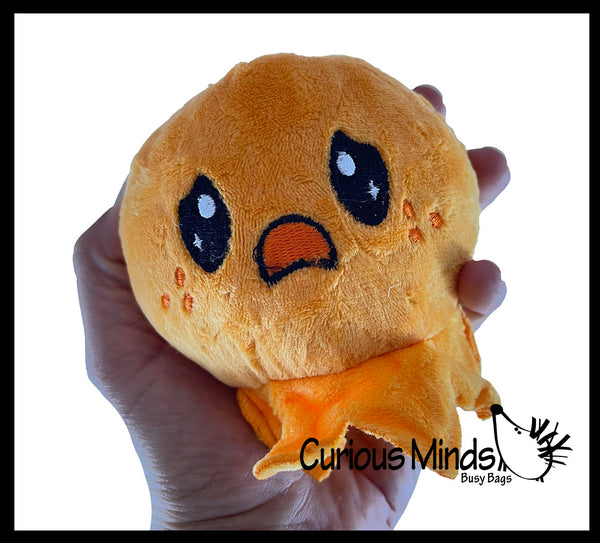 BULK - WHOLESALE - SALE - Cute Octopus Animal Happy Sad Plush Flip Ins ...