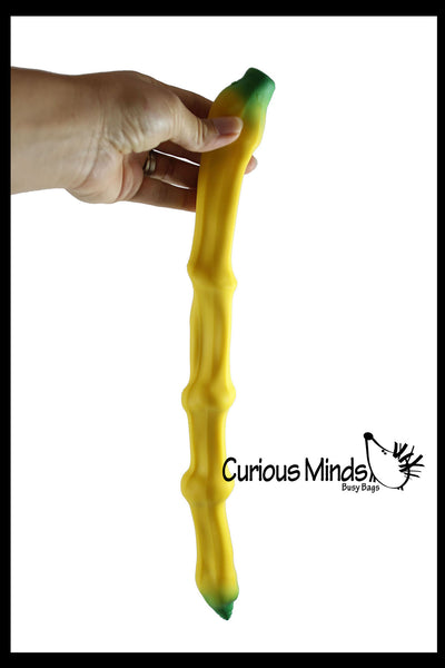 Set of 2 Sand Filled Squishy Bananas - Moldable Sensory, Stress, Squee ...