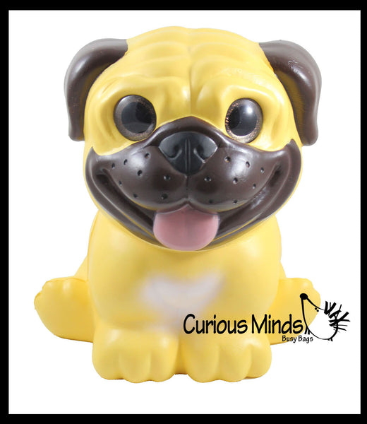 JUMBO Pug Dog Squishy Slow Rise Foam Pet Animal Toy - Scented Sensory ...