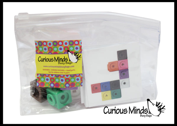 Jumbo Snap Block Patterns Busy Bag - Fine Motor and Pattern Matching C ...