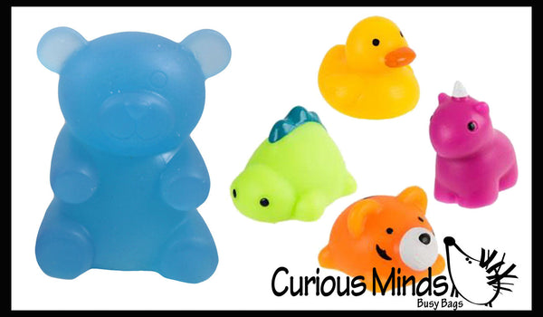 Set of 3 Gummy Bear Fidgets - Jumbo Mochi and Water Bead Filled Squish ...
