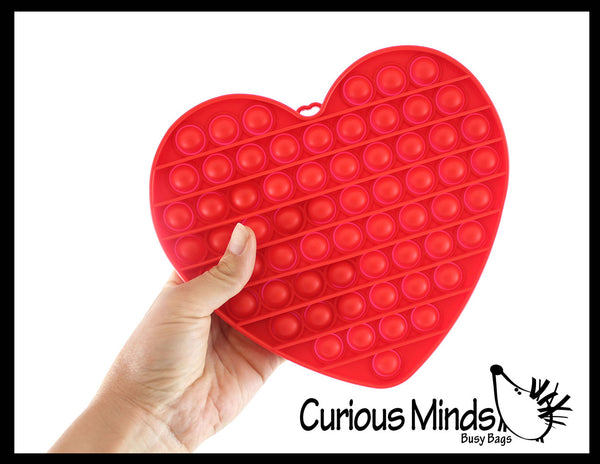 Large 8" Bubble Pop Game - Silicone Push Poke Bubble Wrap Fidget Toy ...