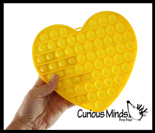 Large 8" Bubble Pop Game - Silicone Push Poke Bubble Wrap Fidget Toy ...