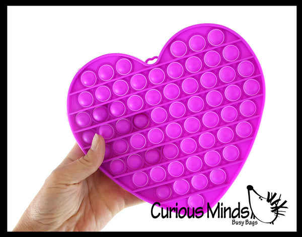 Large 8" Bubble Pop Game - Silicone Push Poke Bubble Wrap Fidget Toy ...