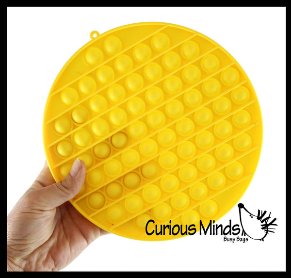 Large 8" Bubble Pop Game - Silicone Push Poke Bubble Wrap Fidget Toy ...