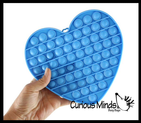 Large 8" Bubble Pop Game - Silicone Push Poke Bubble Wrap Fidget Toy ...