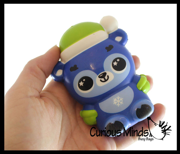 Winter Animal Themed Slow Rise Squishy Toys - Memory Foam Squish Stres ...