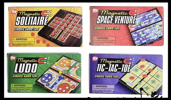 Mini Magnetic Travel Games - Tiny Classic Board Games - Children's Gam ...