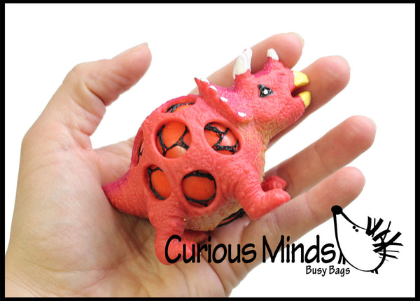 Mesh Dinosaur Squeeze Stress Ball - Sensory, Stress, Fidget Toy ...