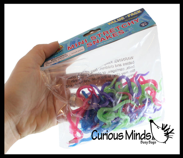 LAST CHANCE - LIMITED STOCK - SALE - Bag of 36 Mini Stretchy Snakes ...