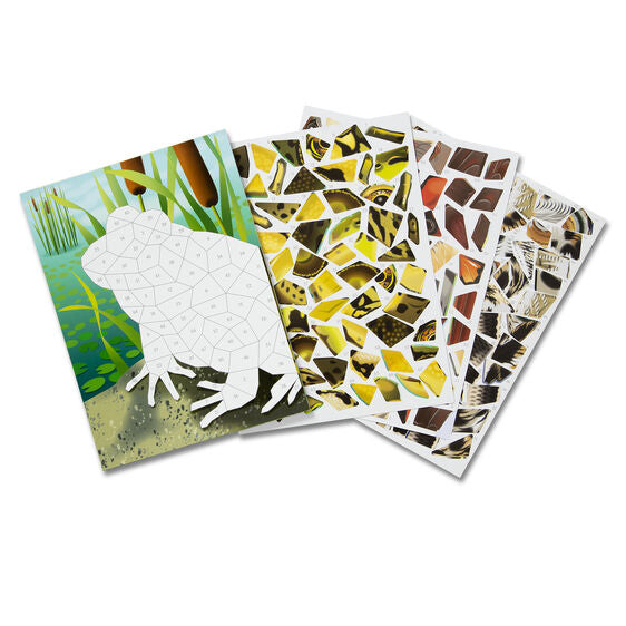 Mosaic Sticker Book - Sticker by Number Activity Book - Relaxing Craft ...