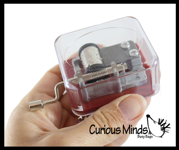 Mini Music Box - Wind Up Classic Toy - Mechanical Musical Toy - Fidget ...