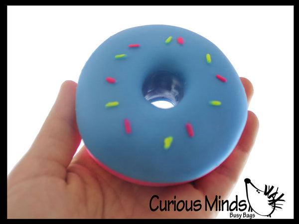 NeeDoh Donut Doughnut Soft Doh Filled Stretch Ball with Removable Fros ...