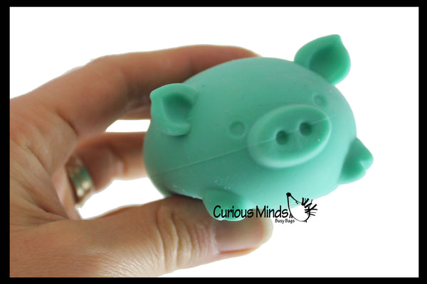 NeeDoh Pig Dig it Soft Doh Filled Stretch Ball - Ultra Squishy and Mol ...