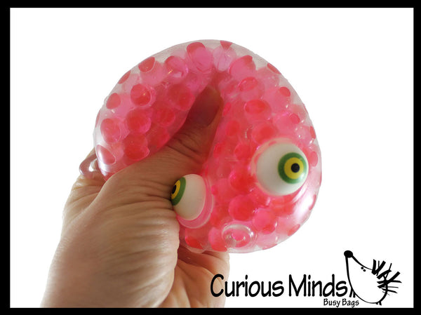Octopus with Big Eyes Water Bead Gel Filled Squeeze Stress Balls - Sen ...