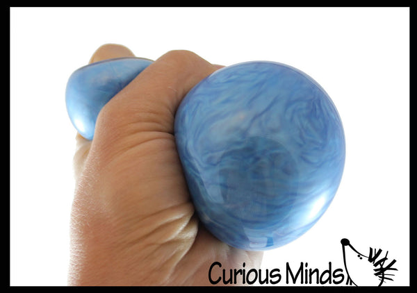 Pearl Swirl Water Filled Stress Toy - Squishy Sensory Fidget Ball - Me ...